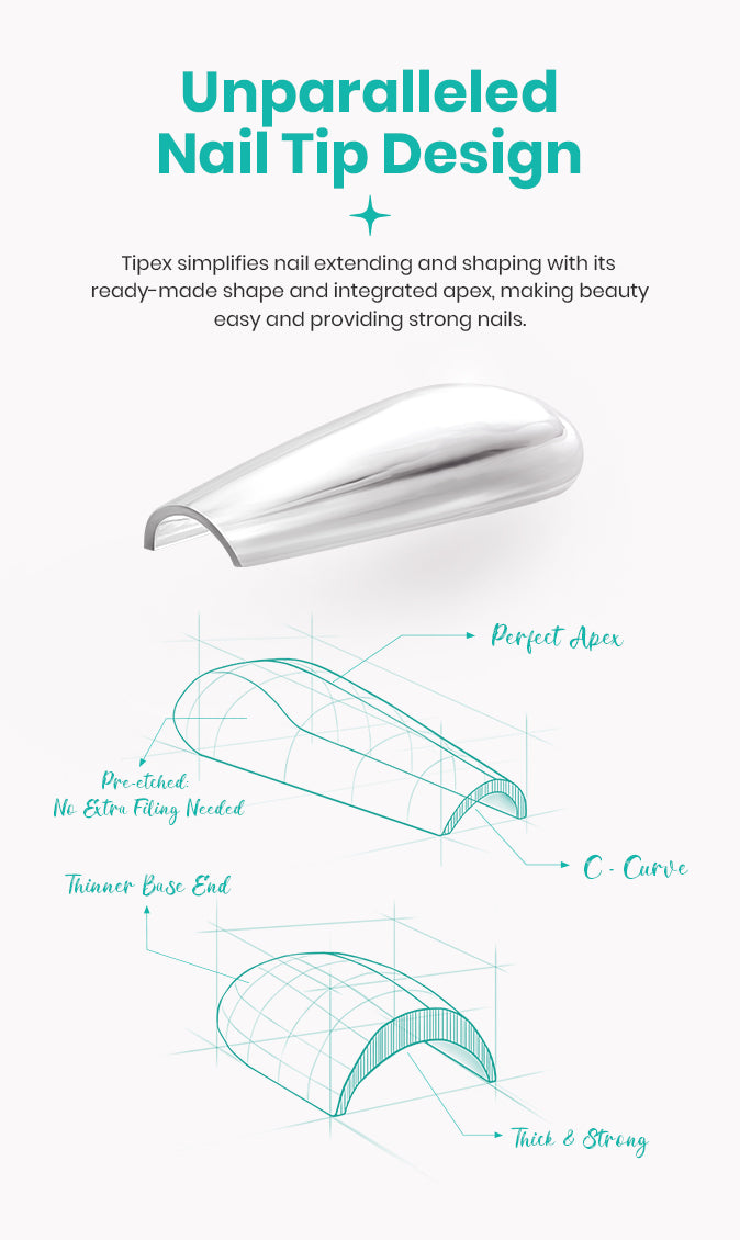 Pre-Etched & Pre-Sculpted Apex Nail Tips – Beetles UK
