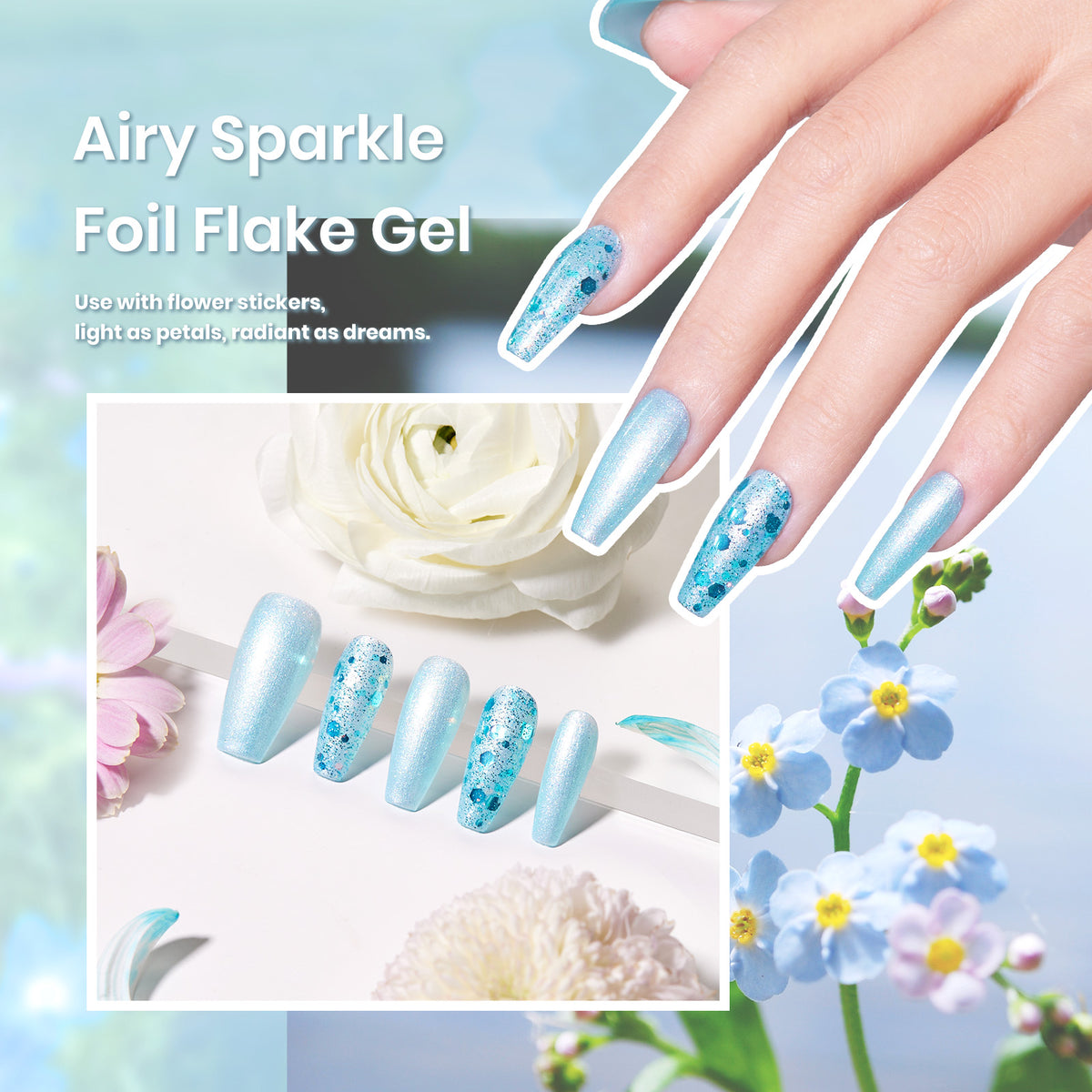 Blue Lakeside - Spring Nails 6 Colors Gel Polish Set – Beetles UK