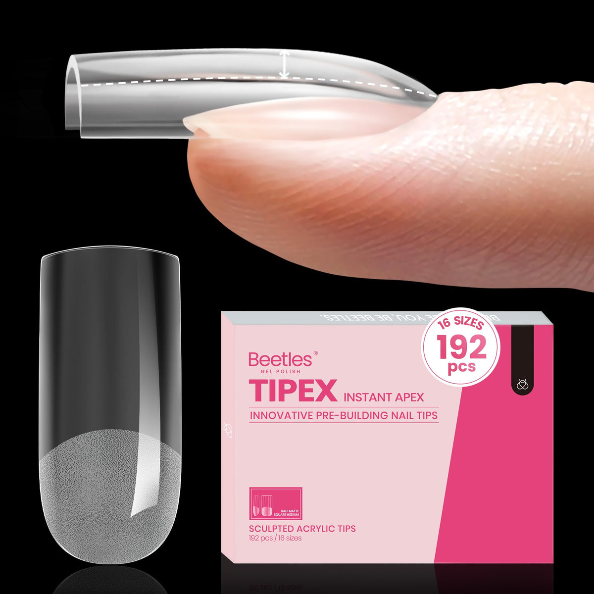 Tipex Medium Square 16 Sizes Pre-Etched Pre-Sculpted 192Pcs – Beetles UK